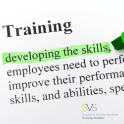 BS7858:2019 Training Requirements for Organisations